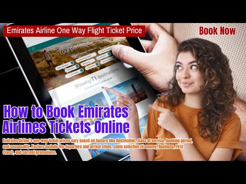 How to Book Emirates Airlines Tickets Online || One Way Ticket Booking