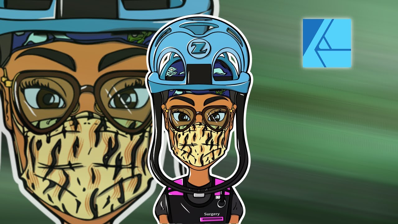Surgical Tech | Cartoon Vector | Affinity Designer | Speed Art
