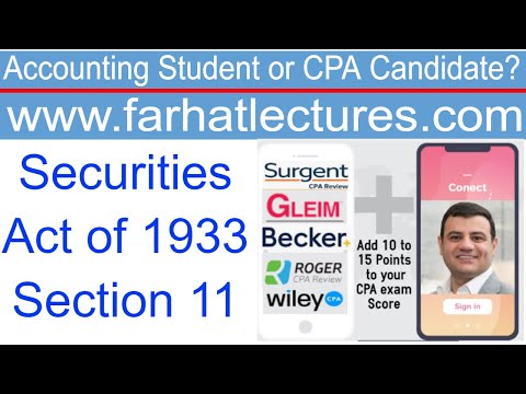 Securities Act of 1933 Section 11 CPA Liability