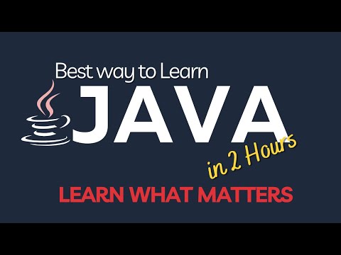 How to LEARN Java in 2 Hours | Full Java Programming Tutorial | Java Tutorial for beginners