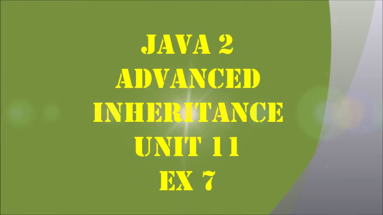 TCH322 Java 2 Unit 11  exercise 7
