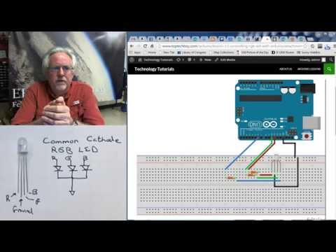 LESSON 13 Controlling an RGB LED with Arduino - الورشه