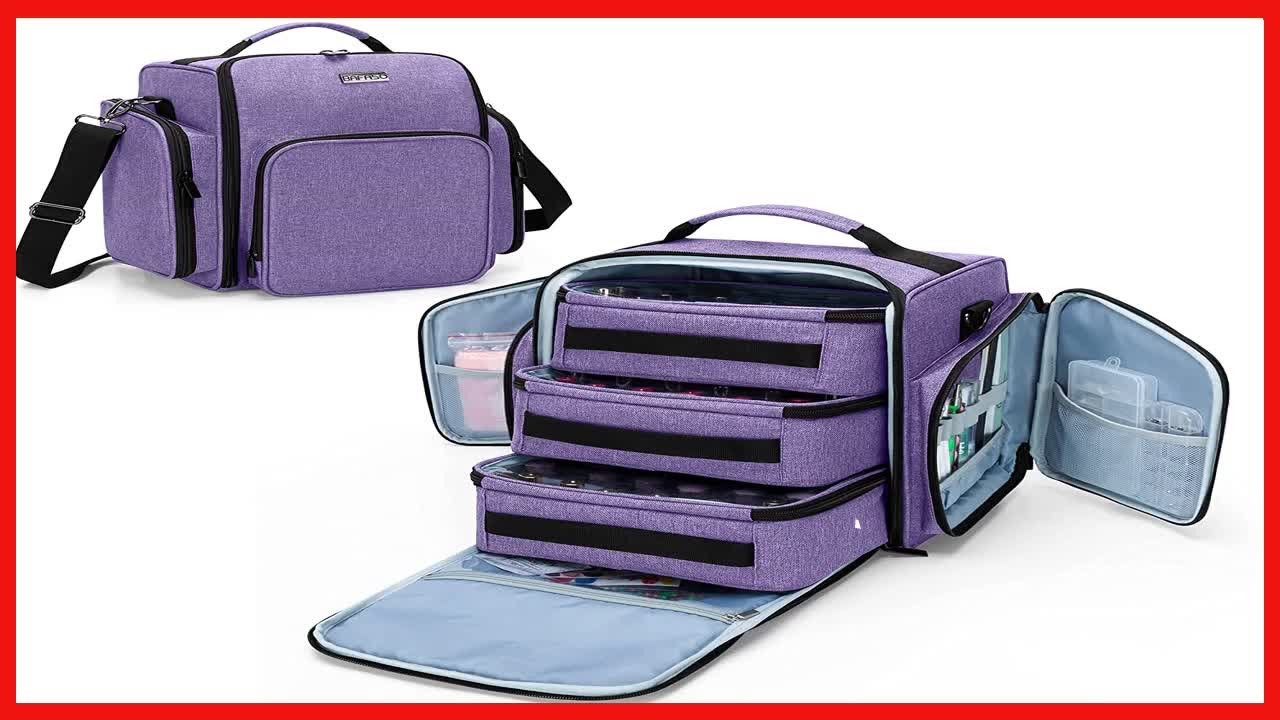 BAFASO Nail Polish Organizer Holds 72 Bottles (15ml - 0.5 fl.oz), Large Nail Polish Case