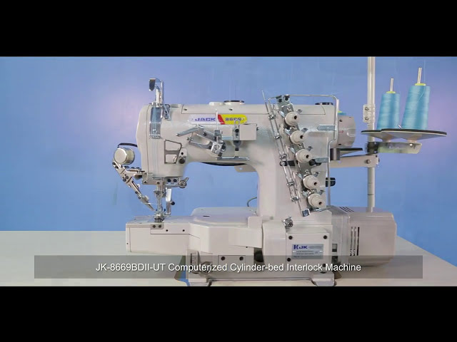 JACK INDUSTRIAL SEWING MACHINES - Jack Flatlock Cylinder Bed Machine ...