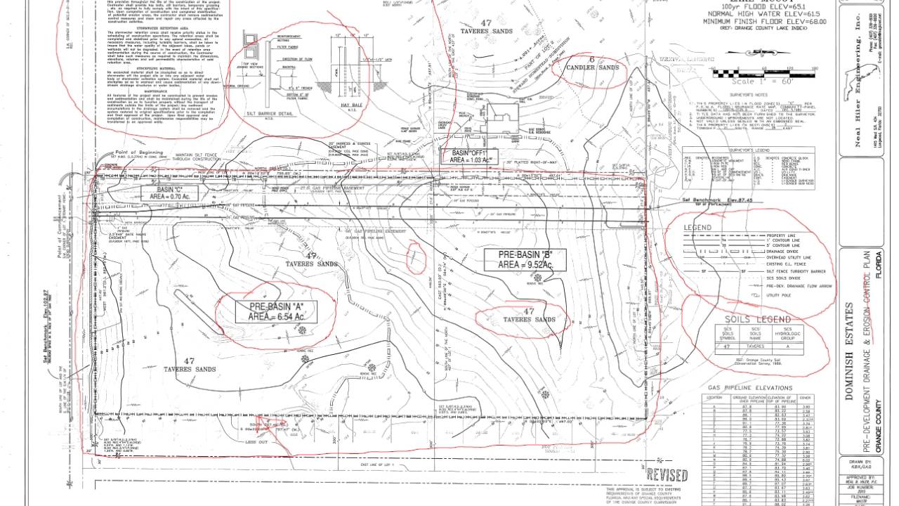 Pre Development Drainage Map
