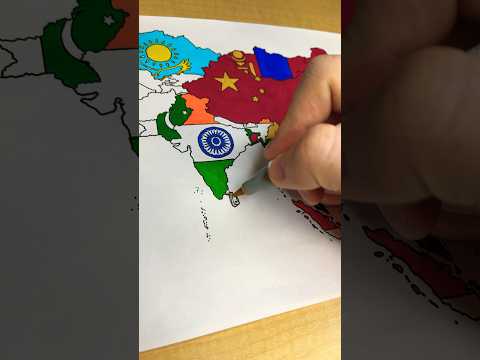 How to Draw SRI LANKA 🇱🇰 #map #asia #srilanka #shorts