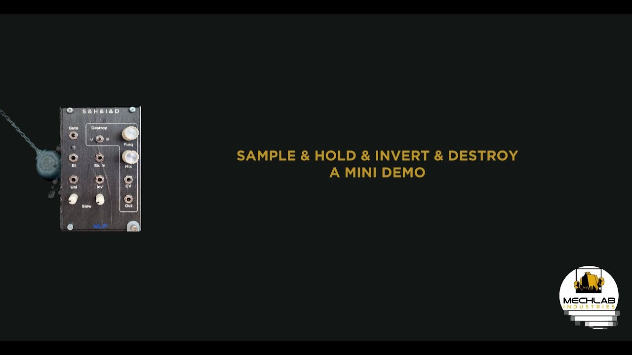 Sample & Hold & Invert & Destroy - A Mini Demo (DIY Eurorack Module)