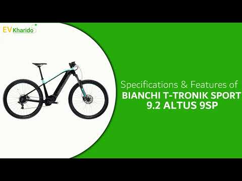 Bianchi T-Tronik Sport 9.2 Altus 9SP electric bicycle features and specifications