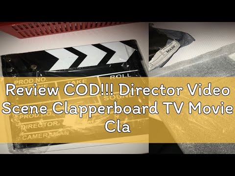 Review COD!!! Director Video Scene Clapperboard TV Movie Clapper Board Film Slate Cut Prop Plank