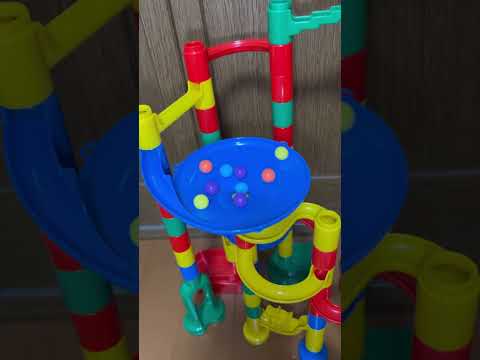 Marble Run Race ASMR ☆ Educational Toys ☆ Kumi Kumi Slope ☆ Colorful Tower Course② #marblerun