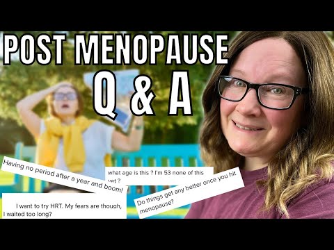 Answering common post menopause questions. Menopause Q & A.