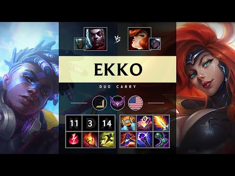 Ekko Carry vs Miss Fortune - NA Master Patch 25.12