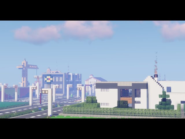 Modern City Style Town Minecraft Map