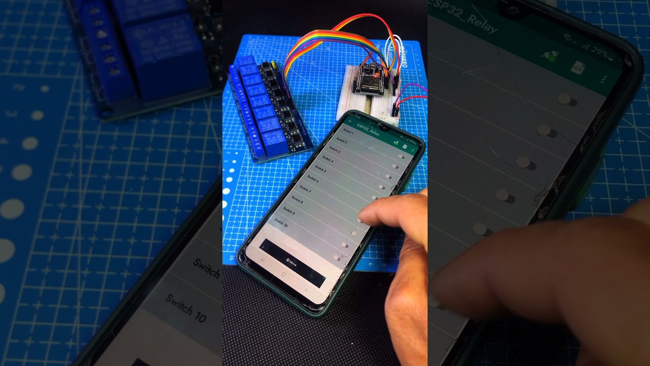 Control 8 Devices with ESP32 & Relay | Smart Home DIY 🔌 #shorts