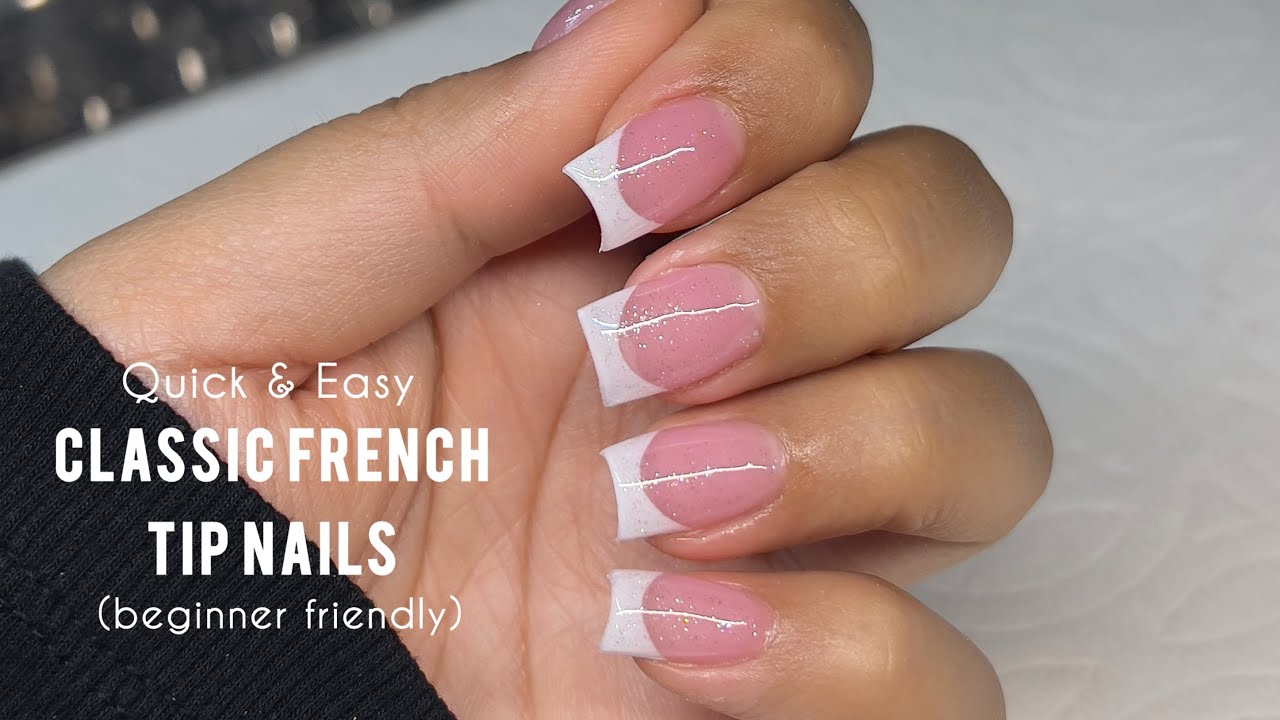 Classic French Tip Acrylic Nails | Full Process | Acrylic Nails Tutorial 