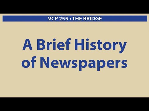 The history of newspapers and publishing
