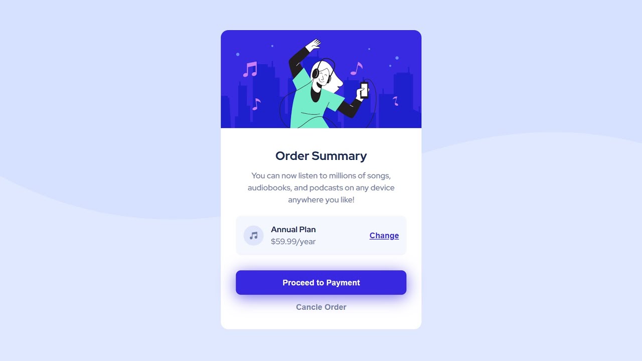 Order summary component - HTML & CSS / Frontend Mentor Challenges