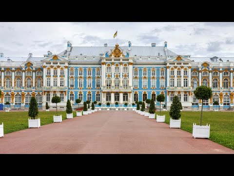Catherine Palace and Peterhof Gardens in St. Petersburg, Russia