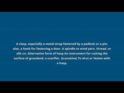 what is the meaning of hasp