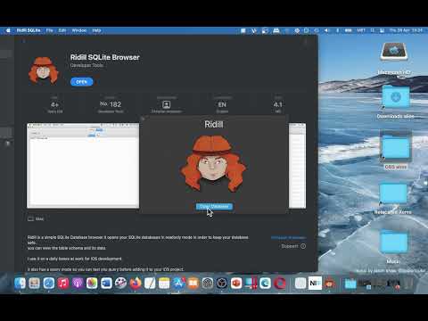 Ridill SQLite Browser Developer Tools App [MAC] Basic Overview - Mac App Store