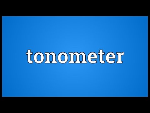 Tonometer Meaning