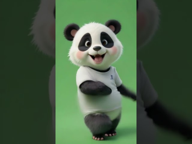 cute panda dancing #ai #panda #dance #shorts free video