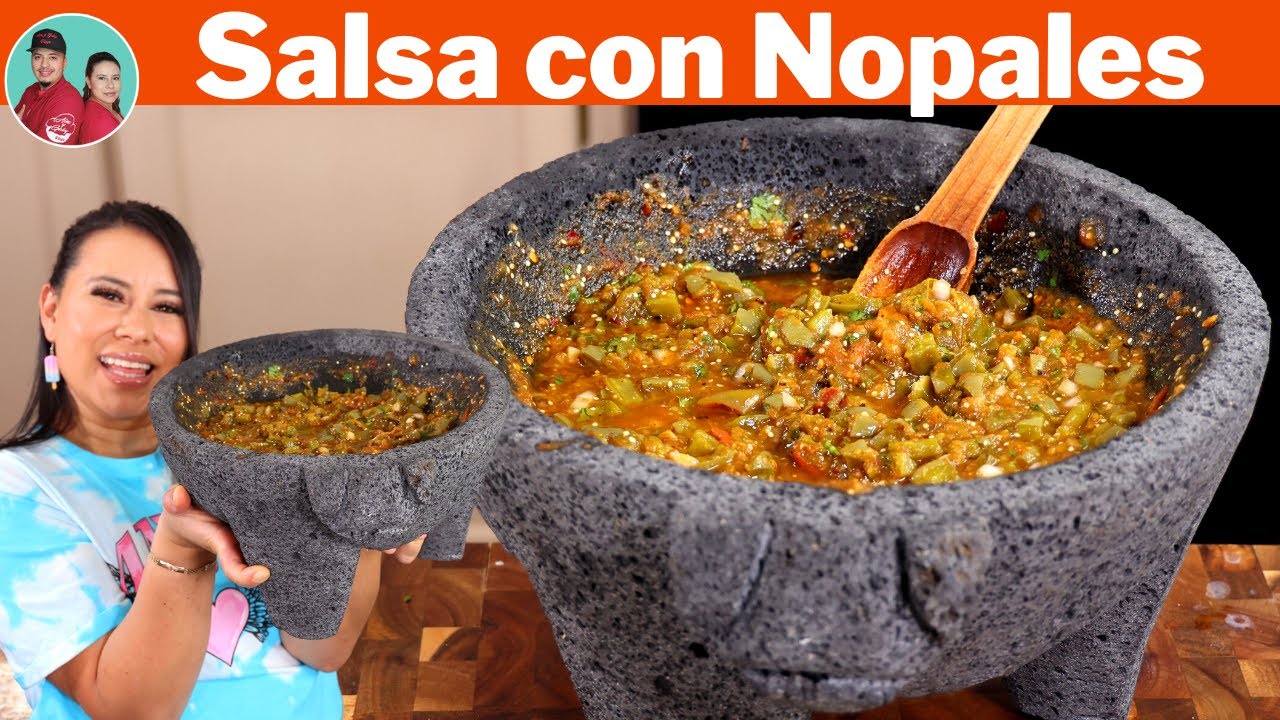 Salsa con Nopales Roja para Carne asada, Carnitas , Frijoles, Pescado | la Mejor Salsa Todo Uso