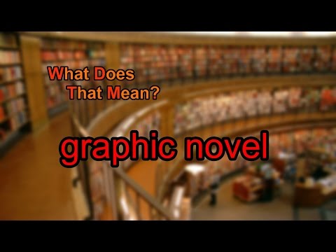 What does graphic novel mean?