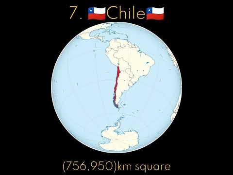 #Shorts||Top 10 largest countries in South America||