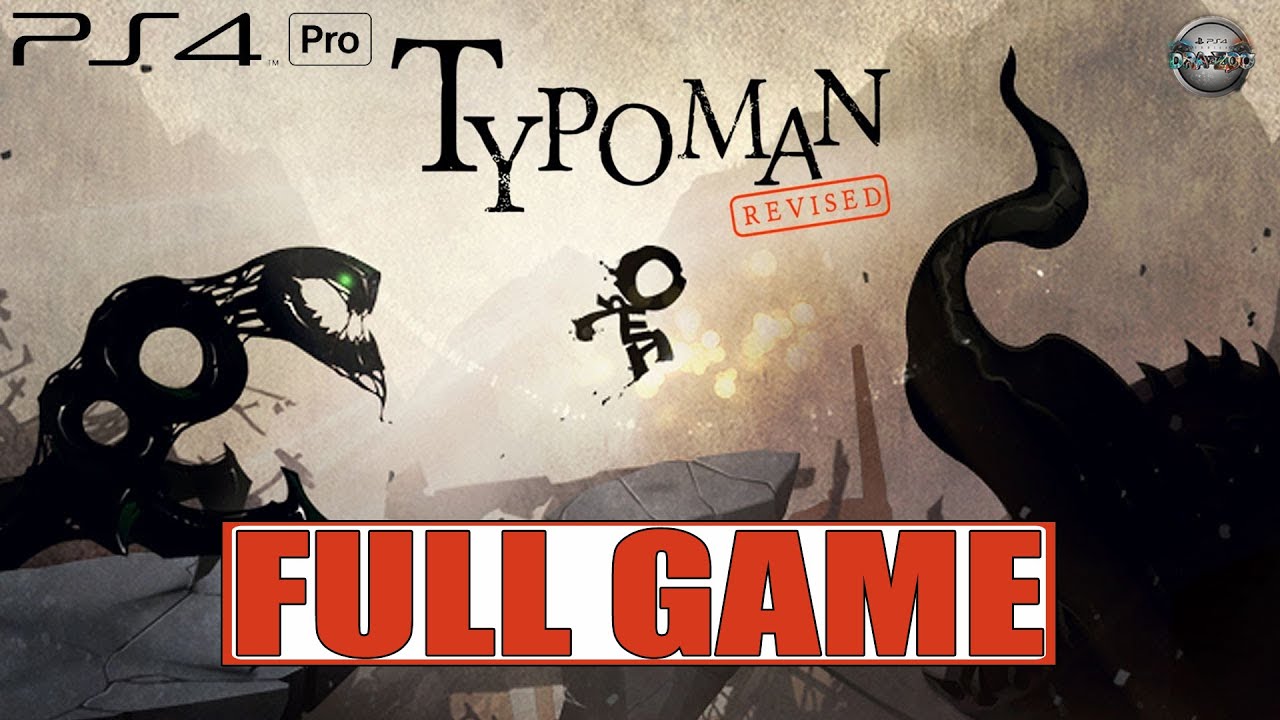 Typoman Revised FULL GAME Walkthrough Gameplay PS4 Pro (No Commentary)