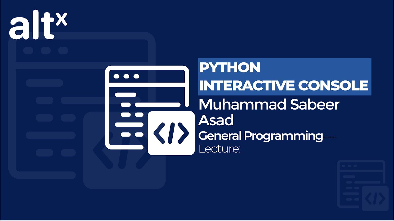 Lecture 2 1 Python Interactive Console | Programming