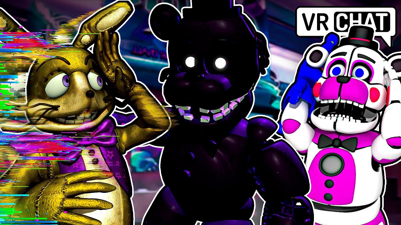 Shadow Freddy VS Glitchtrap in VRCHAT