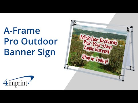 A-Frame Pro Outdoor Banner Sign - Promotional Sandwich Boards at 4imprint