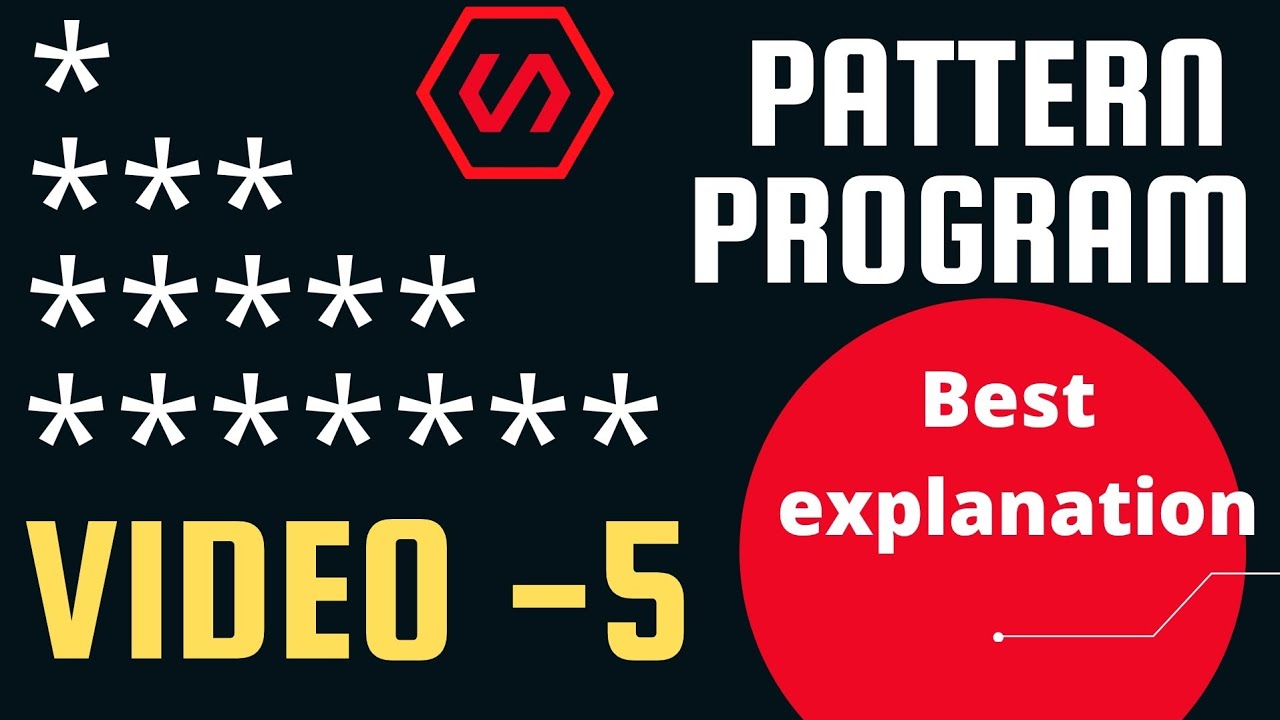 Star Pattern-5 | Pattern Programming | Star Pattern programs for Beginners in Java