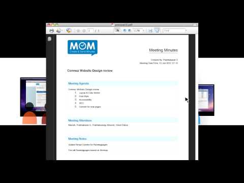 Minutes of Meeting - Create and Send Minutes (www.minutesofmeeting.net)