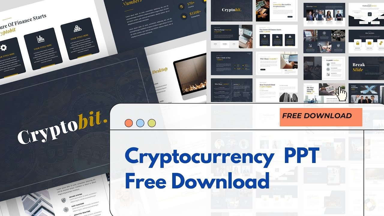 🔴Cryptocurrency Presentation Template [ PPT FREEDOWNLOAD]
