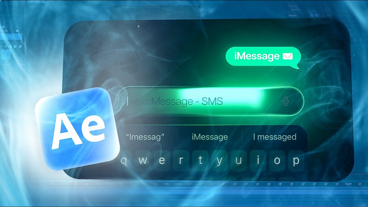 How to make iMessage Text Bubble Animation in After Effects