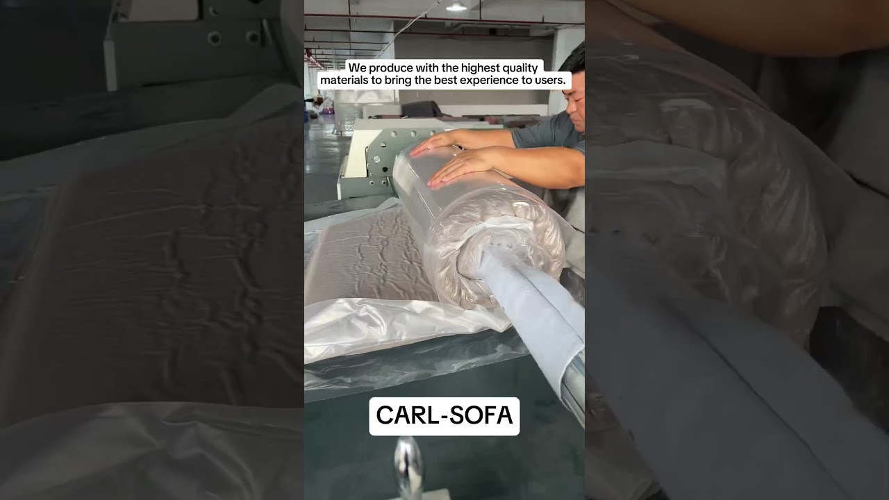 Have u seen how compression sofas are produced?#sofa #lifestyle #couch #factory