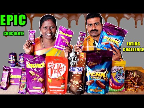 EPIC CHOCOLATE EATING CHALLENGE OLD VIDEO IN TAMIL FOODIES DIVYA VS RAJKUMAR
