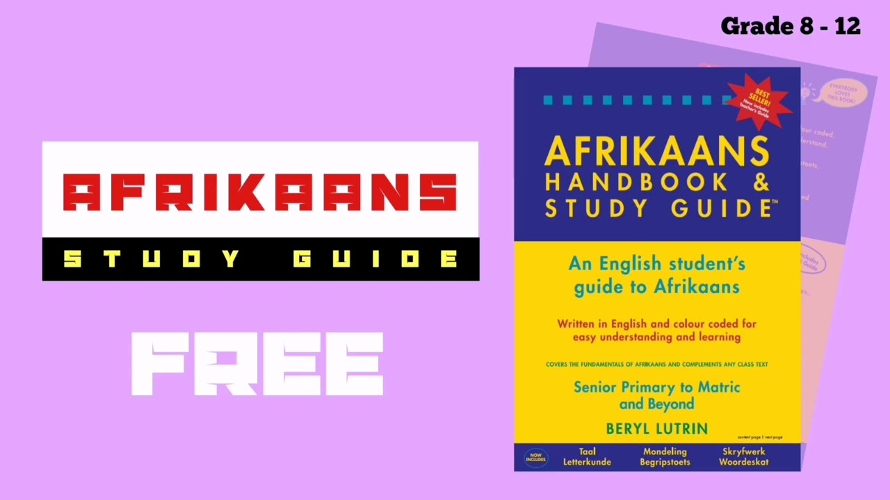 📘 FREE Afrikaans Study Guide | Grade 8–12 | Easy Afrikaans for English Students