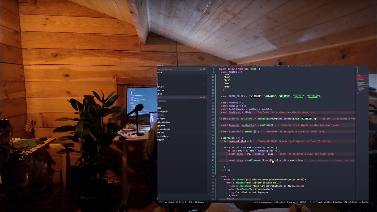 Amazing GitHub Contributions Animation | Built with React & Tailwind CSS