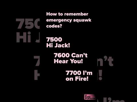 Private Pilot Training: How to remember emergency squawk codes? #aviation #privatepilot
