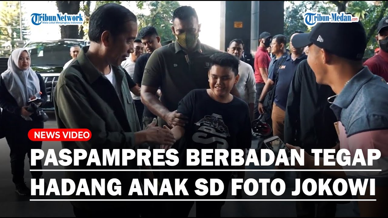 Anak SD Nangis Dihadang Paspampres untuk Berfoto Dengan Jokowi, Hingga Kekeh Tetap kejar Presiden!