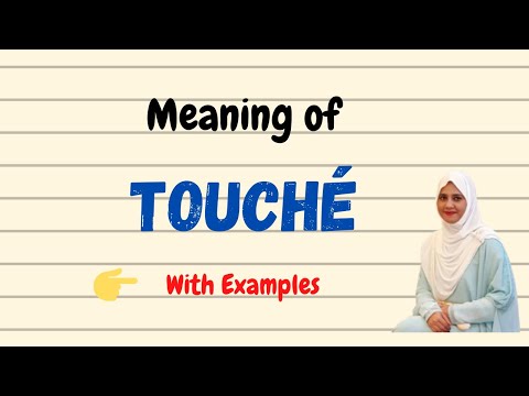 Daily vocabulary | Touché Meaning | Vocabgram