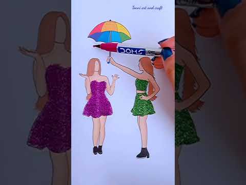 Tags your BFF name ???? #shorts #tonniartandcraft #art #satisfying #youtubeshorts