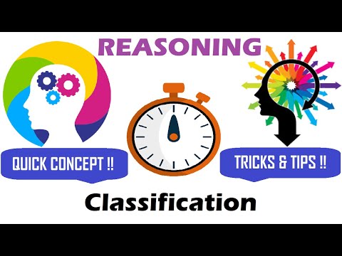 Tips and Tricks: Classification Video Lecture - Reasoning Aptitude for Competitive Examinations ...