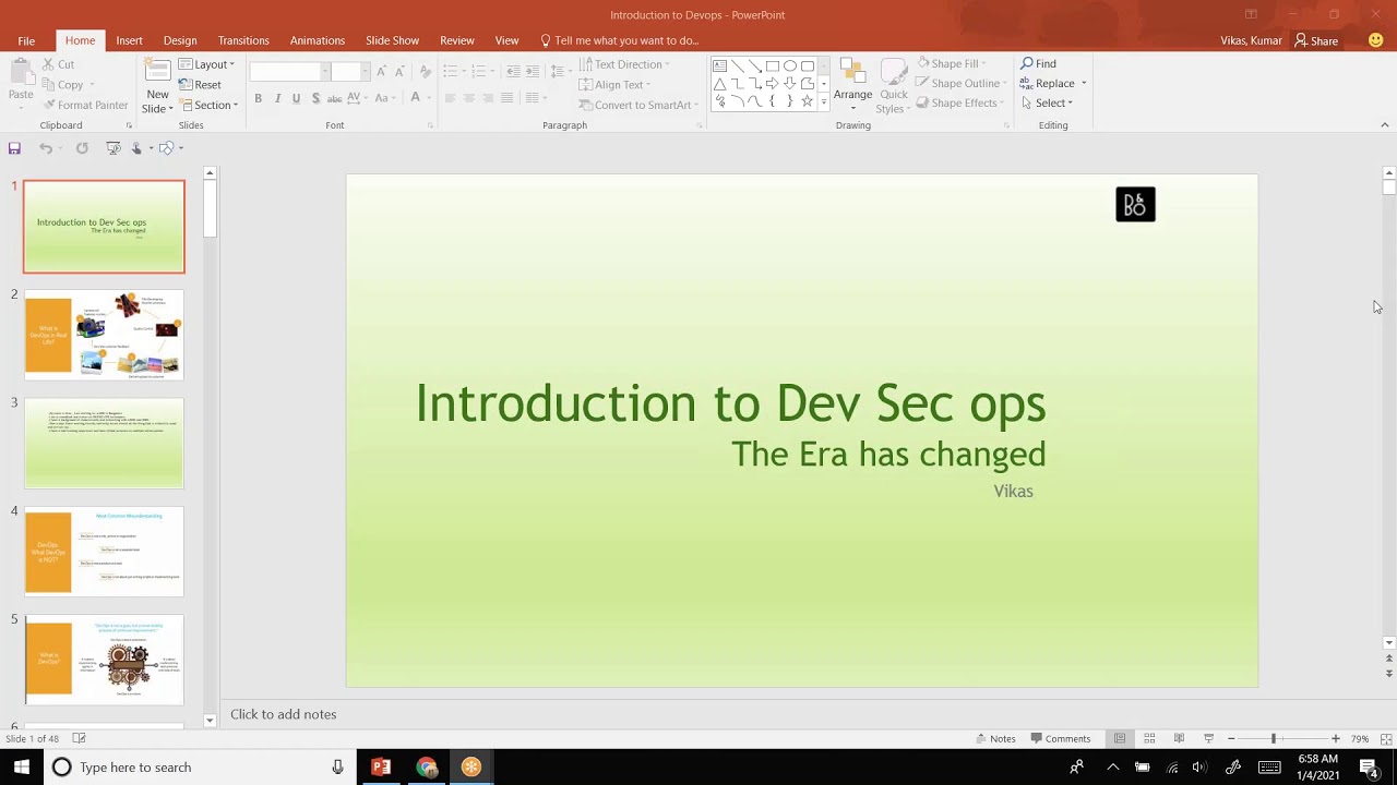 01 - Introduction to Dev Sec Ops (Implementation on AWS Cloud Platform)