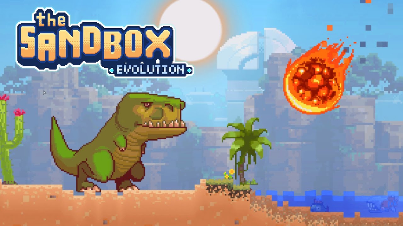 The Sandbox Evolution - Meteor Vs T-Rex! - Let's Play The Sandbox Evolution