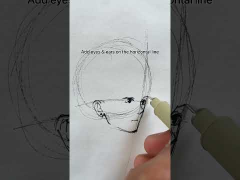 How to draw anime face easily!!!!🔥✨
