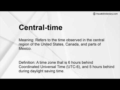 Central-time Meaning